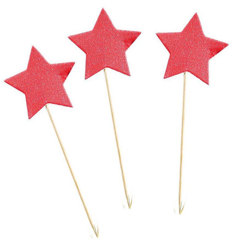 Pick Estrela - 12 unidades - Alegra Festa - Artigos para Festas