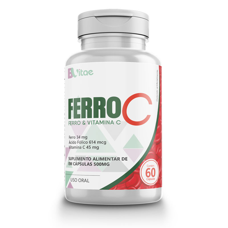 Ferro C - Ferro e Vitamina C - Bvitae - Bvitae - Suplementos para ...
