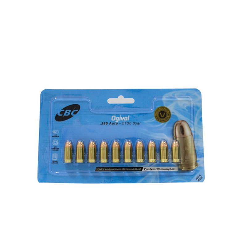Munição CBC .380 Auto ETOG 95gr | M4 TATICA - M4 Tatica - Loja de Armas ...