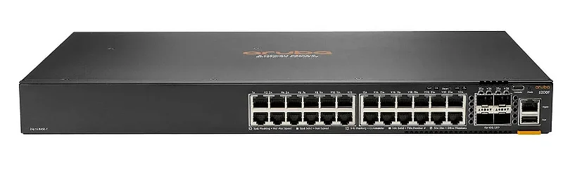 Switch Aruba 6200F 24 Portas GbE Classe 4 PoE 4SFP+ 370 W JL725A - Lanworks