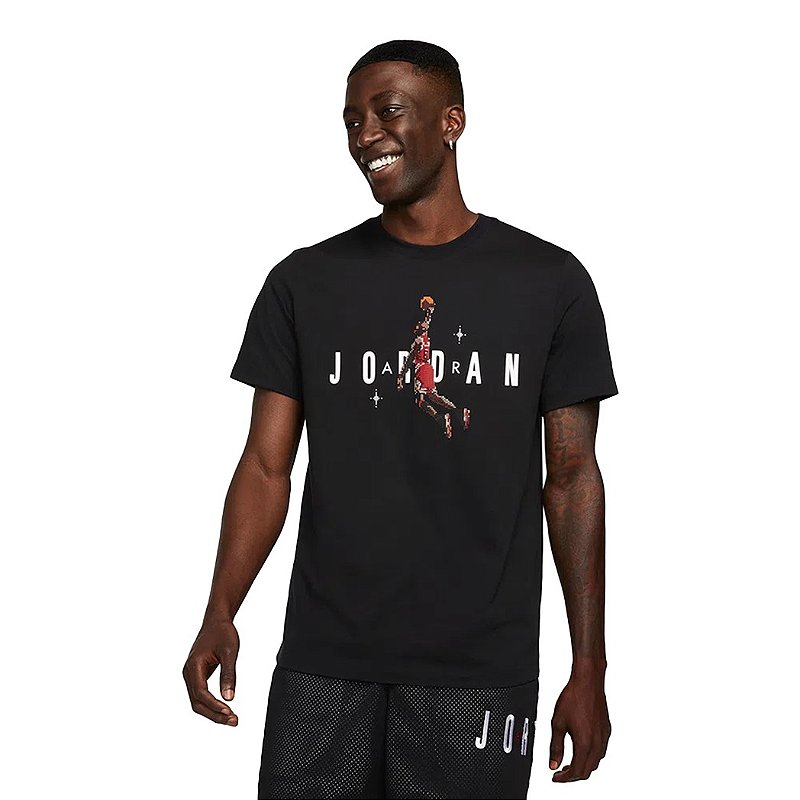 Camiseta Nike Air Jordan Pixel Preta - Top Store