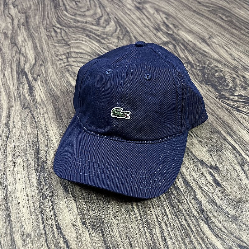 Boné Lacoste Mini Croco Azul Marinho - Top Store