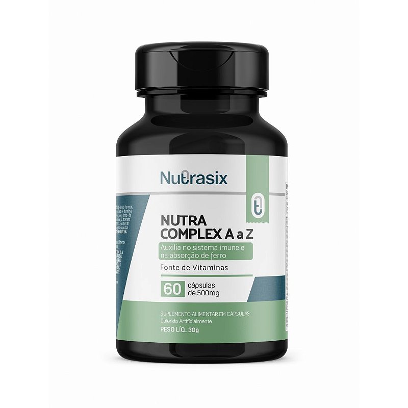 COMPLEXO VITAMINICO NUTRA COMPLEX A a Z - 60 CÁPS - Sr Beleza