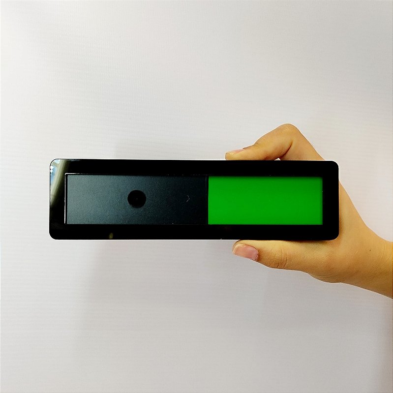 Placa de Sinalização Livre/Ocupado - Facility Print Soluções Gráficas