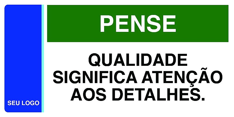 PLACA DETALHES - PES 02 - PERSONALIZADA - Facility Print Soluções Gráficas