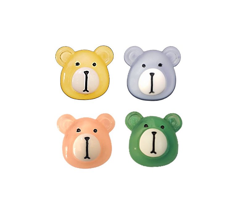 Pins / Botons para Crocs Kit Ursinhos Coloridos