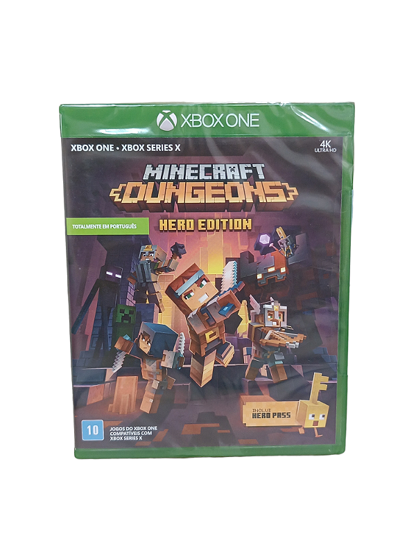 MINECRAFT - DUNGEONS: HERO EDITION - NOVO - XBOX ONE - World Colecionáveis
