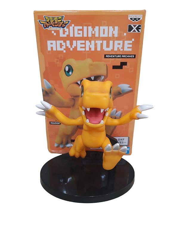 DIGIMON ADVENTURE - AGUMON - NOVO - ACTION FIGURE - World Colecionáveis