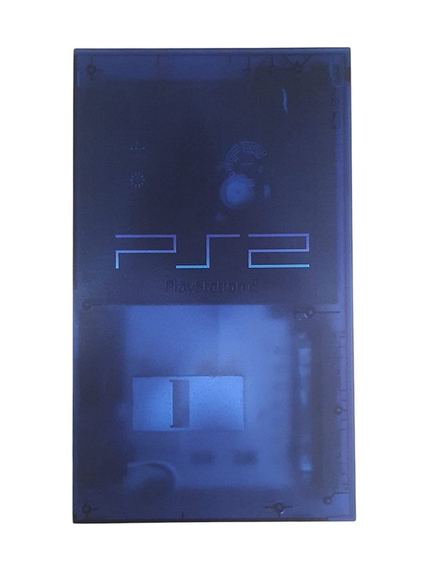 CONSOLE - PLAYSTATION 2 EDIÇÃO OCEAN BLUE - USADO - World Colecionáveis
