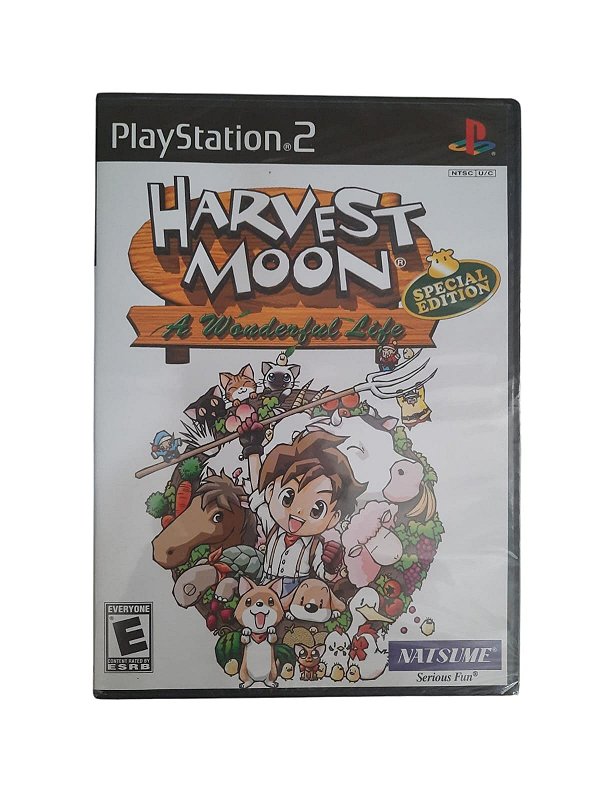 HARVEST MOON: A WONDERFUL LIFE - NOVO - PS2 - World Colecionáveis