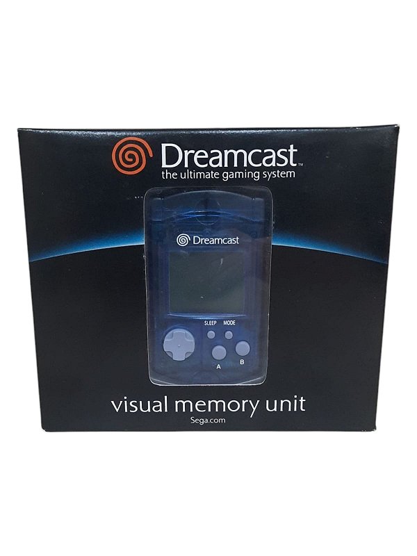 DREAMCAST VISUAL MEMORY UNIT (VMU) - AZUL - NOVO - World Colecionáveis