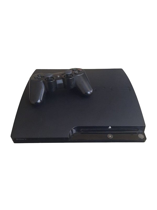 CONSOLE - PLAYSTATION 3 SLIM - COM DETALHES/ CABOS PARALELO - USADO ...