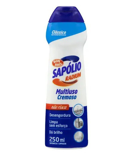 Sapólio Radium Cremoso Clássico 250ml - Bombril - URANO DESCARTAVEIS ...