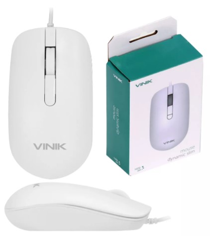 MOUSE VINIK ÓPTICO BRANCO DM126B USB - M. I. DISTRIBUIDORA