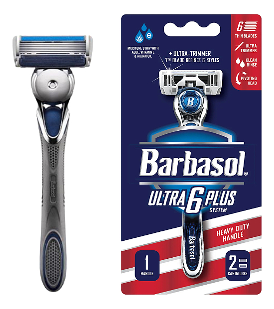 Barbeador Masculino Barbasol Ultra 6 Plus + 2 Refis - MacidanImports 7 Anos | O Seu Melhor Lugar ...
