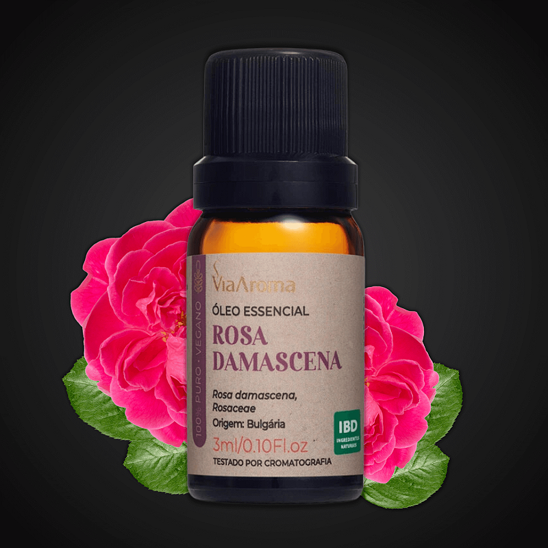 Óleo Essencial de Rosa Damascena - 3ml - Delphiké - Óleos Essenciais, Aromatizador elétrico e ...