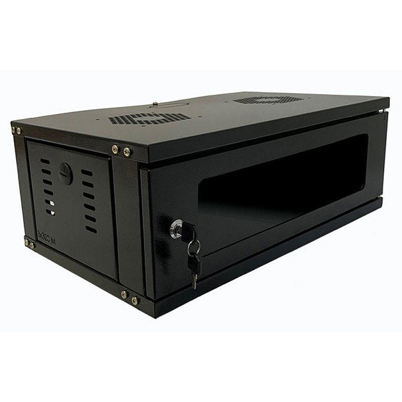 Mini Rack de Parede 3U Flex - Rack Piso para Servidores | rackpiso.com.br