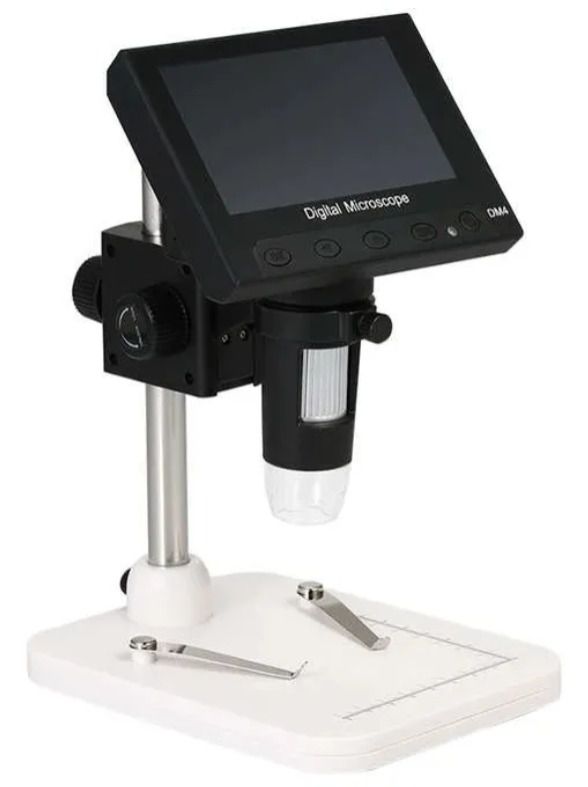 MICROSCÓPIO DIGITAL PORTÁTIL DM4 TELA LCD 4.3 - alca cell