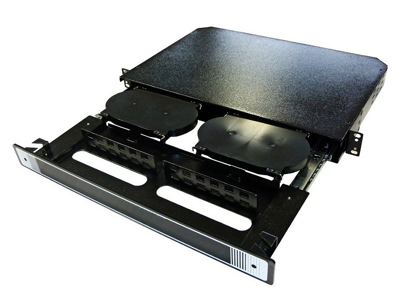 Distribuidor Interno Óptico DIO 24 Fibras SC 19" Padrão Rack 1U - Vazio ...