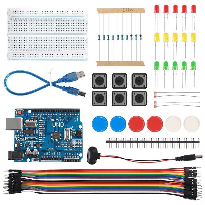 Kit de Eletronica para Iniciantes em Arduino - Safira Tecnologia