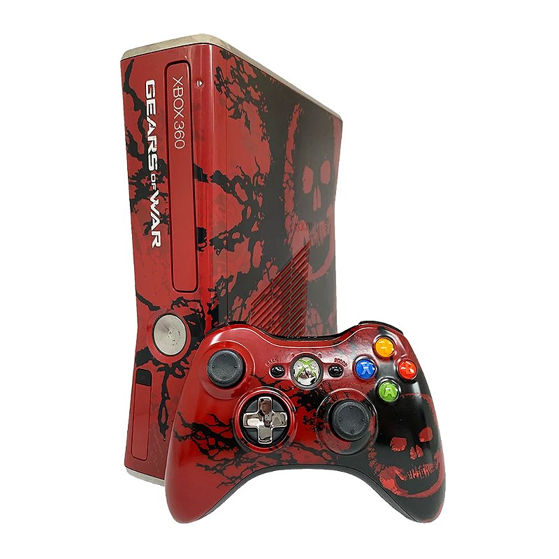 Console Xbox 360 Slim 250GB Edicao Especial Gears of War 3 Microsoft Seminovo