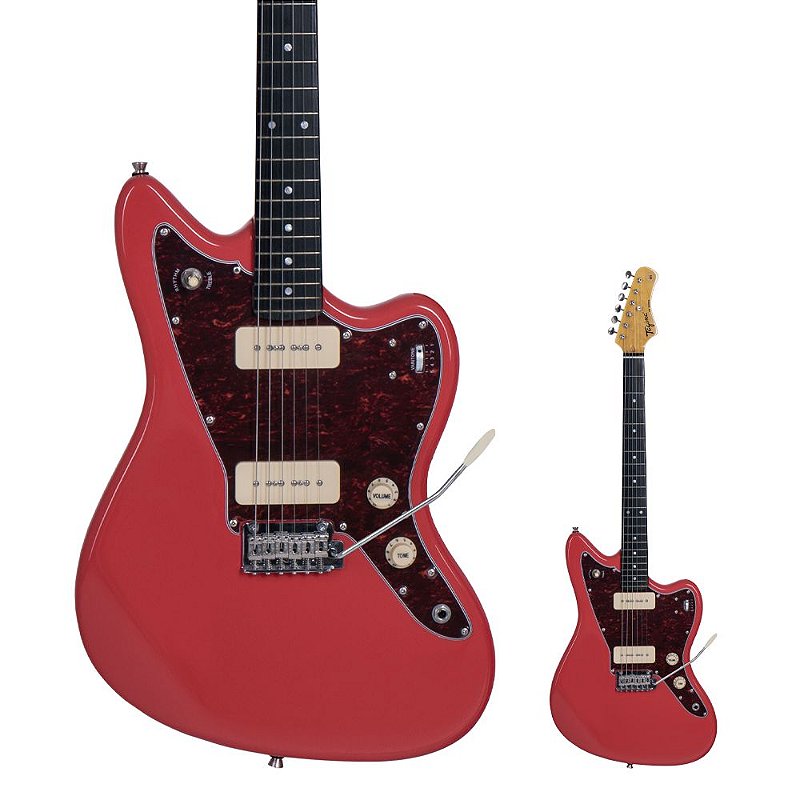 Guitarra Jazzmaster - Tagima TW61 Fiesta Red - Escala DF/TT ...