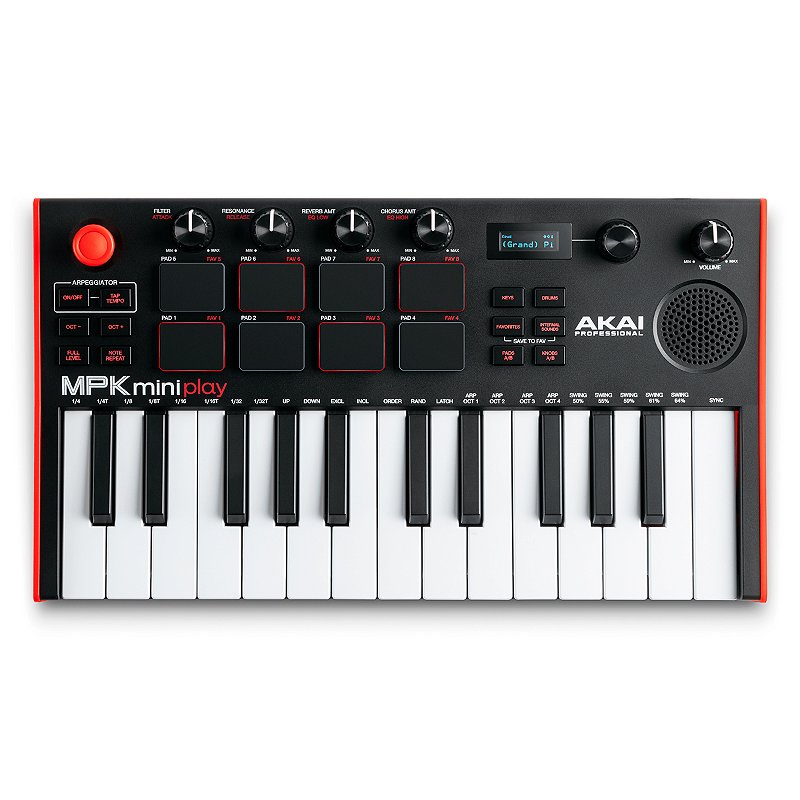 AKAI MPK mini Play mk3: Controle MIDI com 25 Teclas, Pads e Alto-falan ...