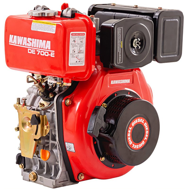 Motor Estacionário Kawashima DE 700E A Diesel 296cc 7 Hp - Centro das ...