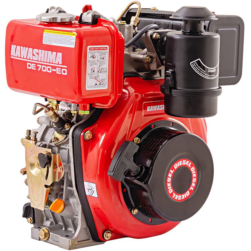Motor Estacionário Kawashima DE 700EO 7 Hp 4T Partida Elétrica - Centro ...