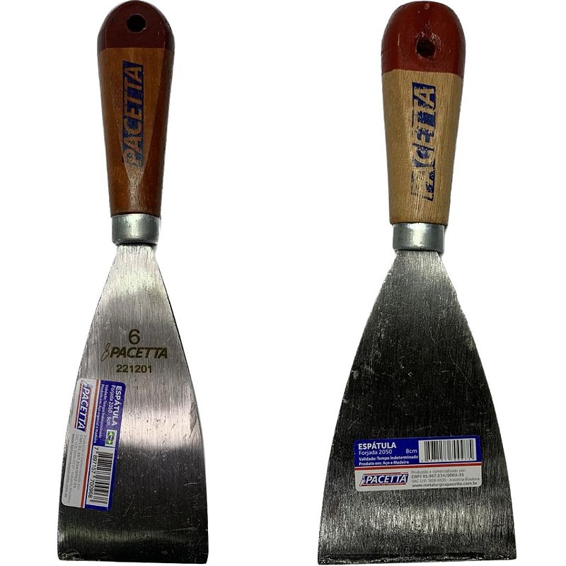 Espátula Aço Forjado 2050 com Cabo de Madeira - Paceta - ABRASHOP - Sua ...