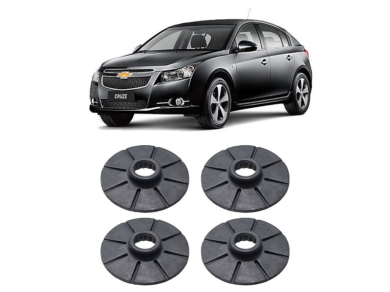Kit 4 Calço De Mola Traseiro Chevrolet Cruze 2011 2012 2013 - Auto ...