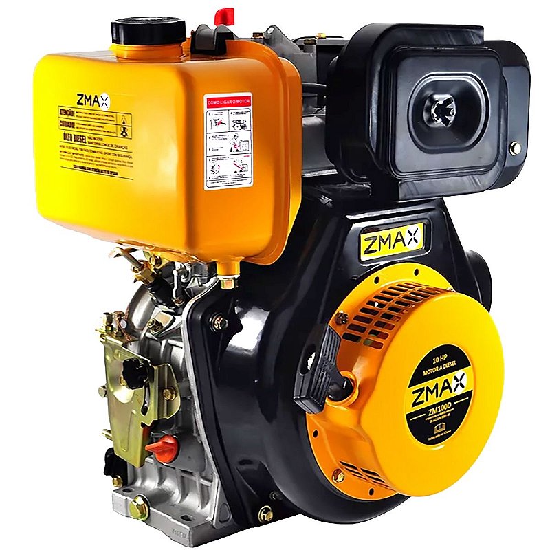 Motor a Diesel Zmax ZM100D 10hp 406cc Partida Manual Zd3 - Ferramentas MEP
