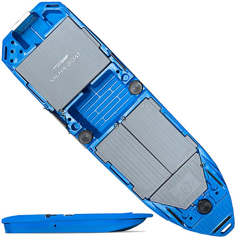 Super Caiaque Mine Barco Milha Náutica Milha Boat Azul Mn01 ...