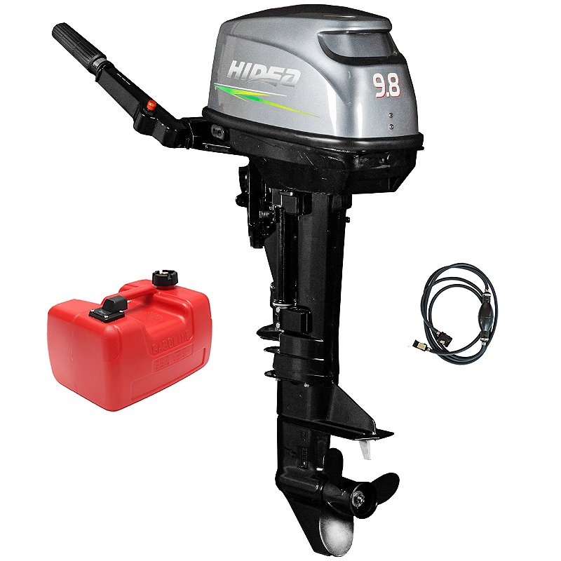 Motor de Popa a Gasolina Hidea HD9.8FHS 9.8hp 169cc 2t Refrigerado a Água com Marchas Frente ...