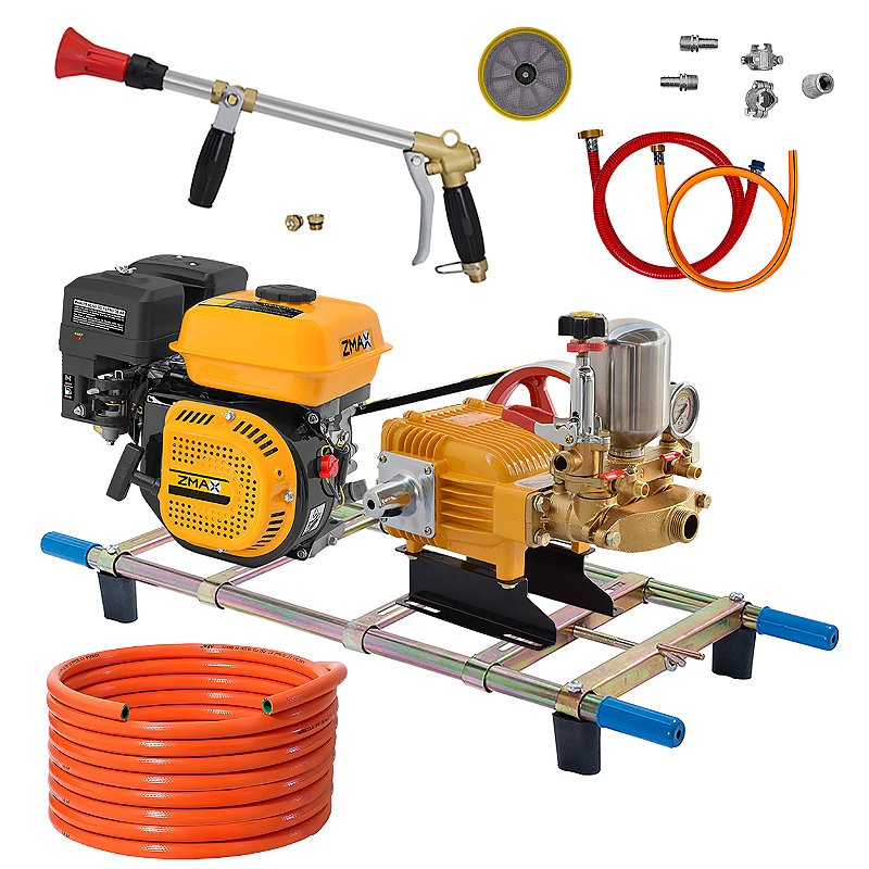 Bomba de Pistão Pulverização Agrícola Zmax Zp45 45l/min Motor a ...