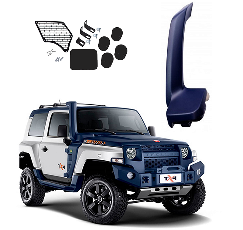 SNORKEL ORIGINAL TROLLER TX4 AZUL - ACESSÓRIO ORIGINAL TROLLER - Jeep ...