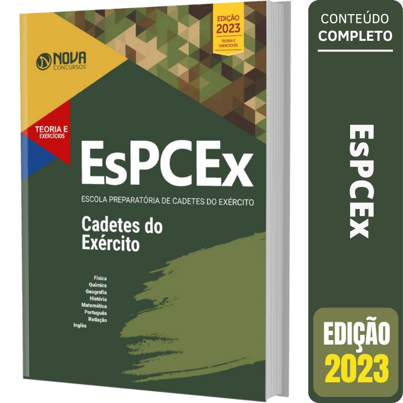 Apostila ESPCEX 2023 - Cadetes do Exército - Solução Cursos e Concursos ...