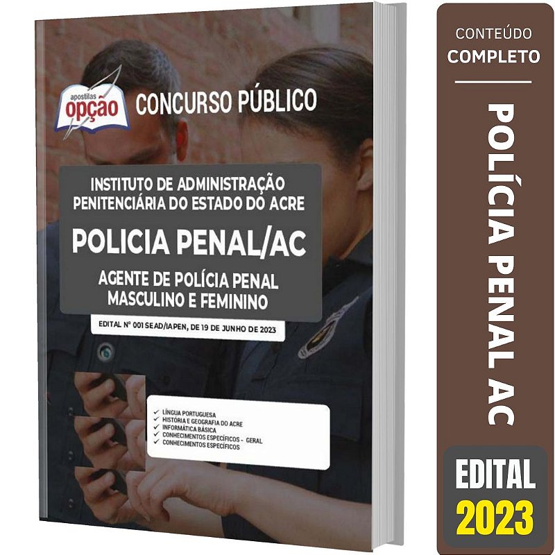 Apostila Concurso Policia Penal AC - Agente de Polícia Penal - Solução ...