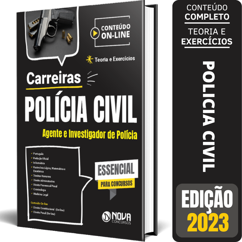 Apostila Carreiras Polícia Civil - Agente e Investigador de Polícia ...
