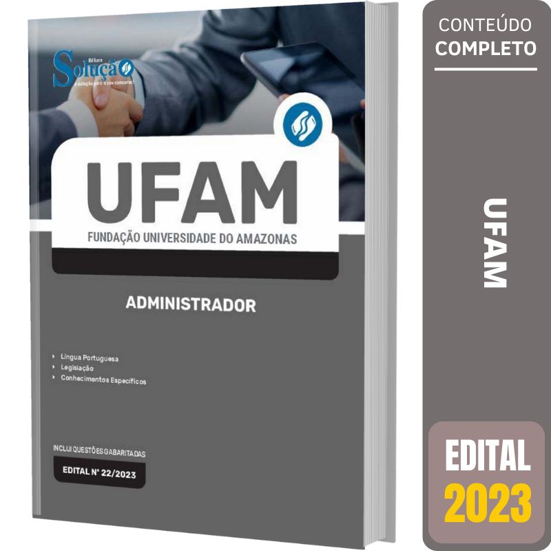 Apostila UFAM 2023 - Administrador - Solução Concursos | Apostilas para ...