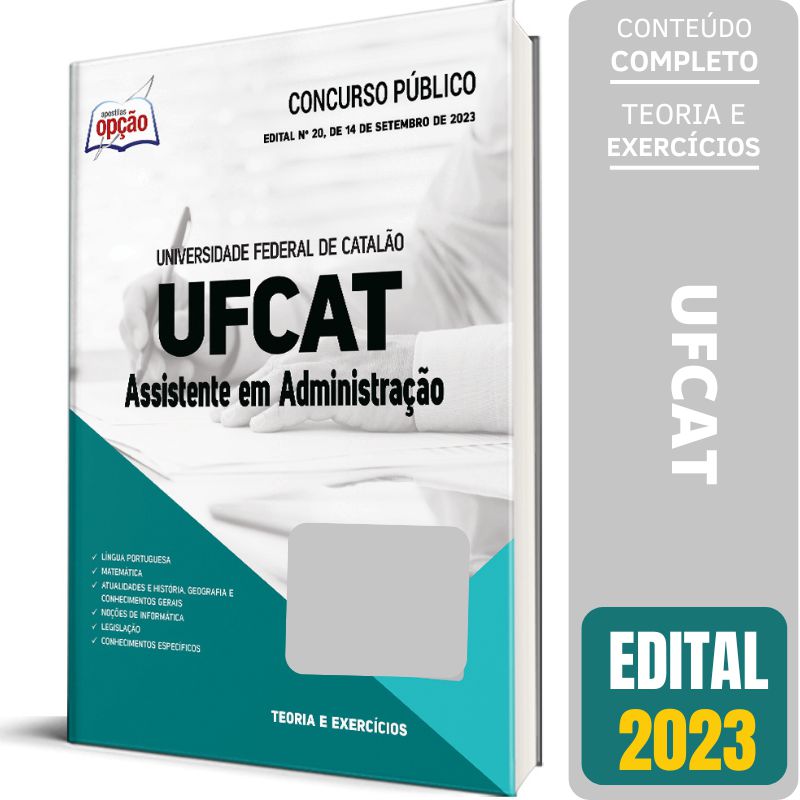 Apostila UFCAT 2023 - Assistente em Administração - Solução Cursos e ...