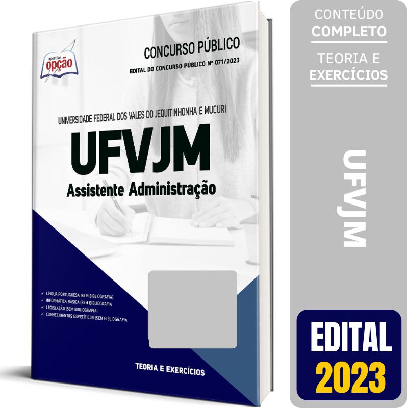 Apostila UFVJM 2023 - Assistente Administração - Solução Concursos ...