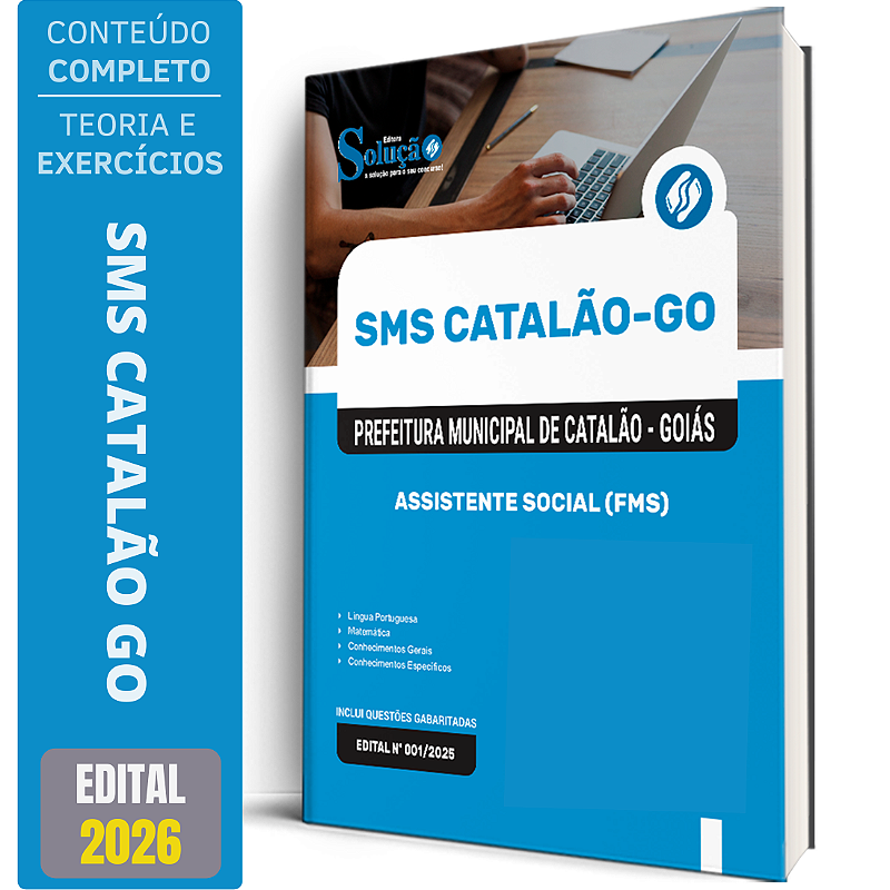 Apostila SMS Catalão GO 2026 - Assistente Social FMS - Solução ...