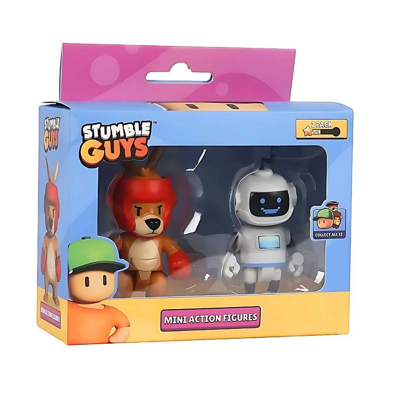 Stumble Guys Pack 2 Figuras Multikids Boxing Roo e Bot MK3 - Shoploko ...