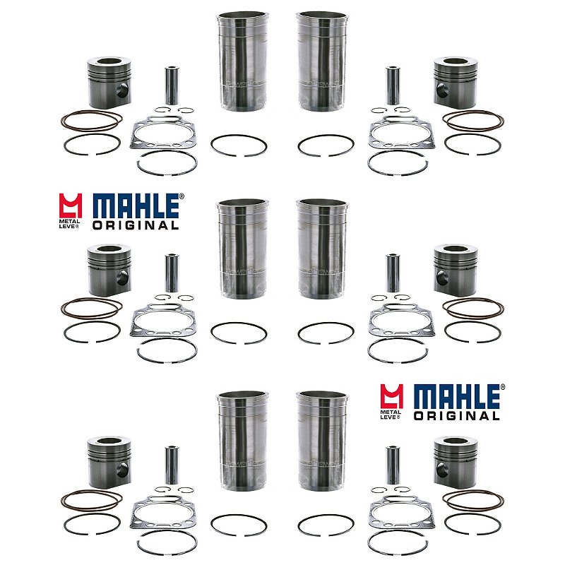 KIT MOTOR PISTÃO + CAMISA + ANEL + JUNTA P/ MOTOR MWM 229/6 - ORIGINAL ...