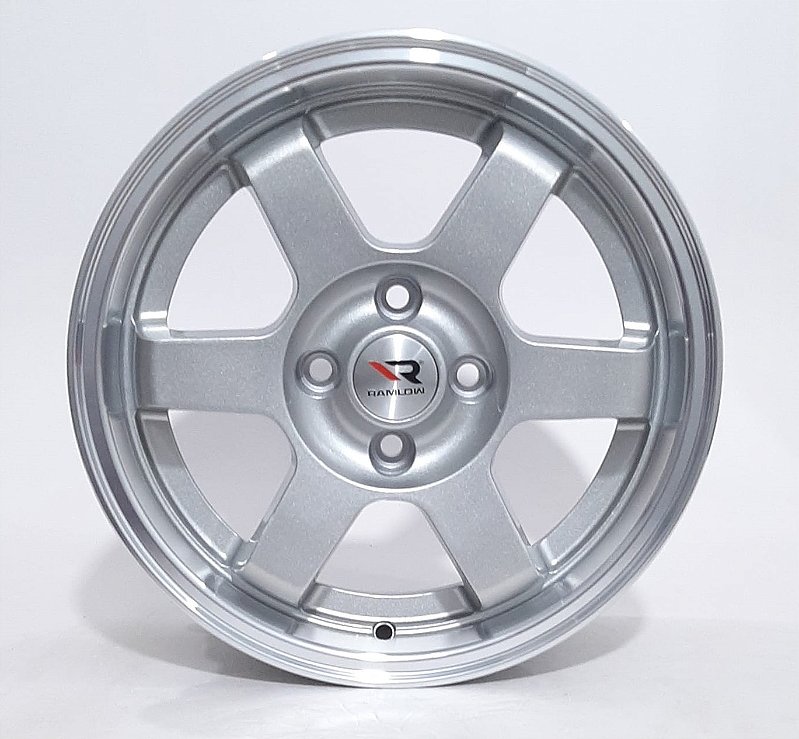 RODA RW P3000 RACING ARO 15X6 4X100 ET36 PRATA DIAMANTADO - Perfecta Rodas