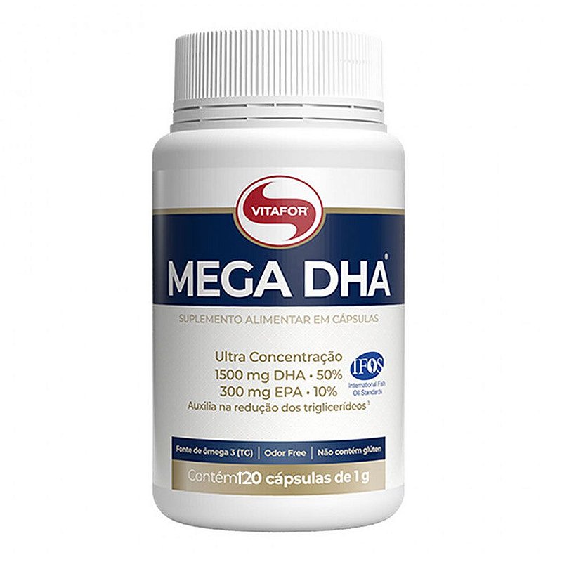 Mega DHA 1800mg (60 Cápsulas) - Vitafor - SOS Suplementos - Loja de ...