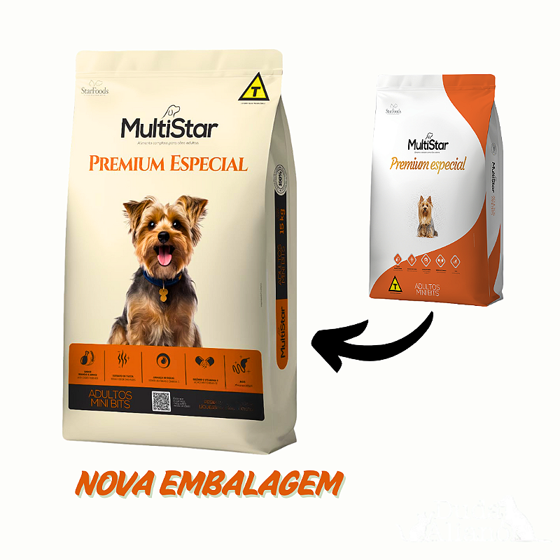Ração Multi Star, Ração raças pequenas, ração Star Foods, ração mini ...