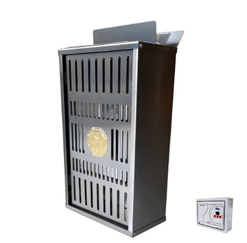 Sauna seca elétrica Finlândia fix mix 10,5 m³ 6 kw Impercap ...