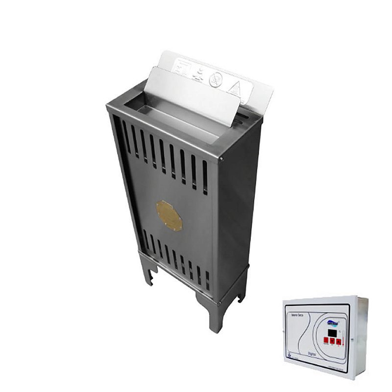 Sauna seca elétrica Finlândia Star 10,5 m³ 6 kw Impercap ...